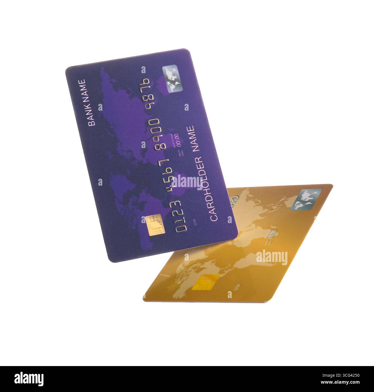 Flying bank credit cards hi-res stock photography and images - Alamy