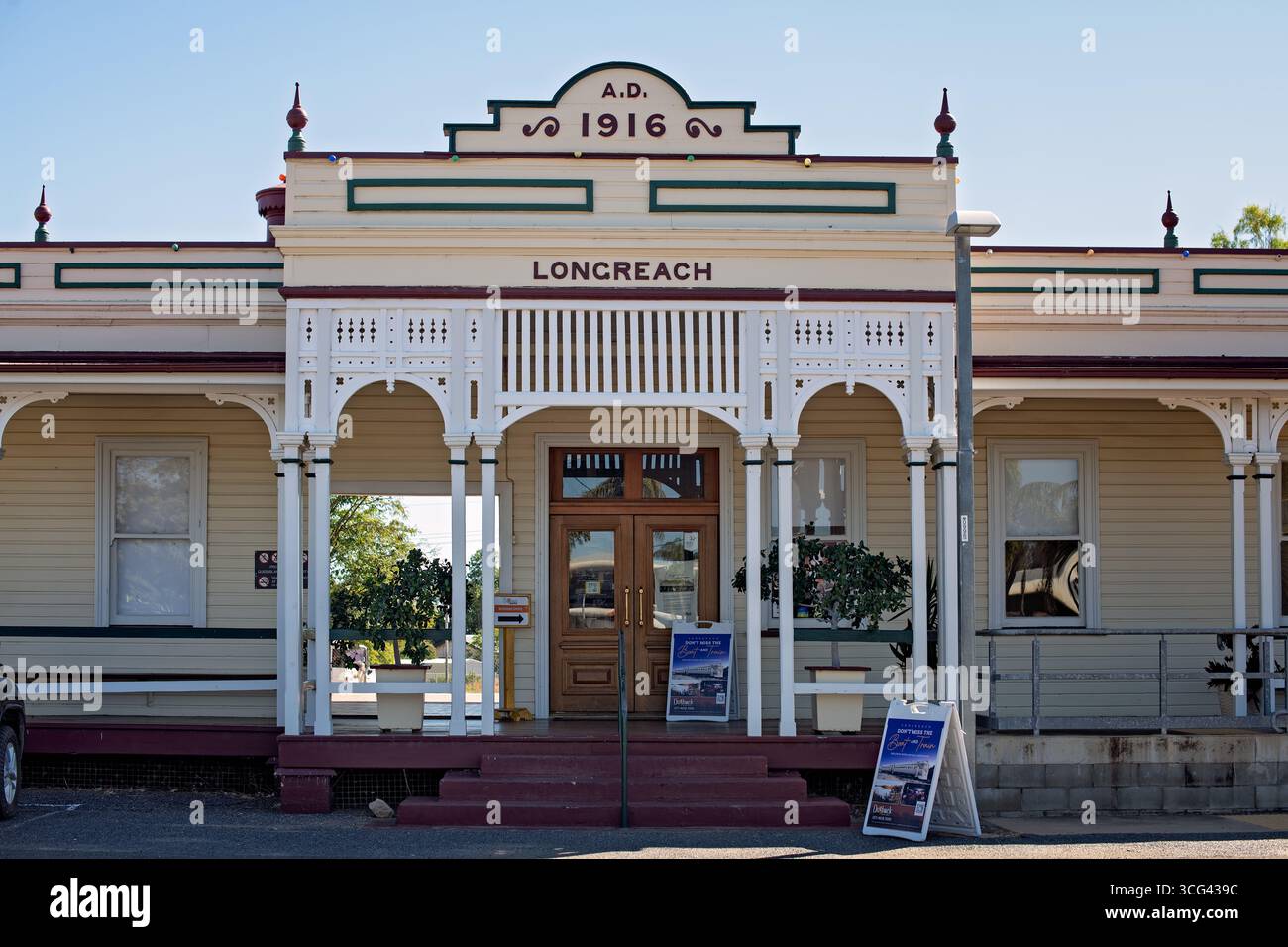 Longreach, Queensland, Australia - August 2025: Historic train railway ...