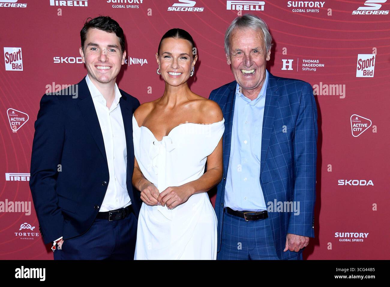Marcel Wontorra, Laura Wontorra und Joerg Wontorra bei der Verleihung ...