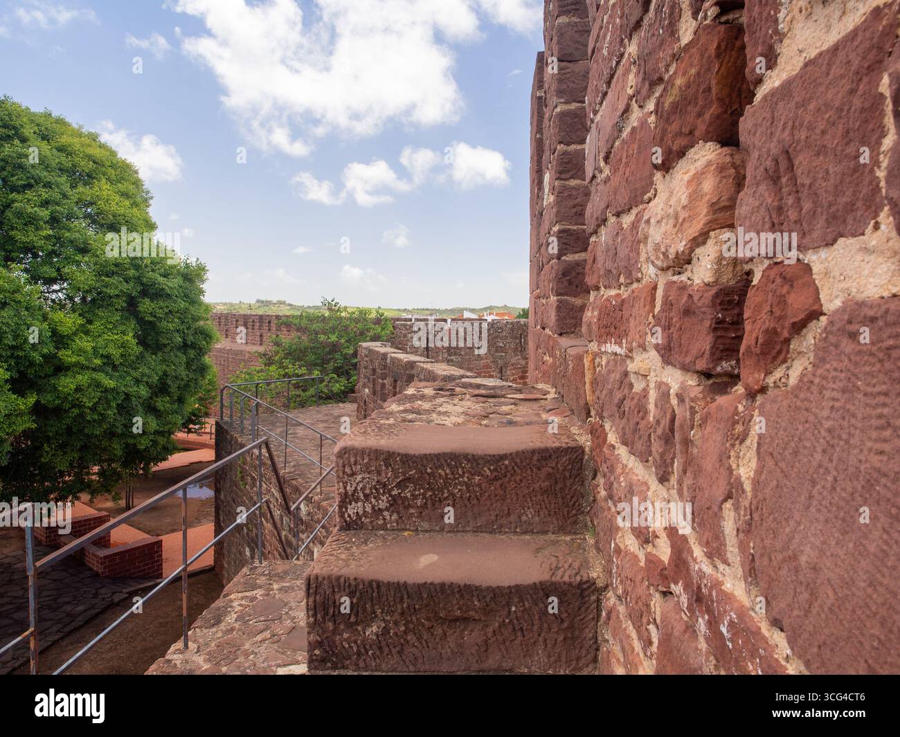 View from the walls of Silves Castle, Algarve, Portugal. Medieval ...