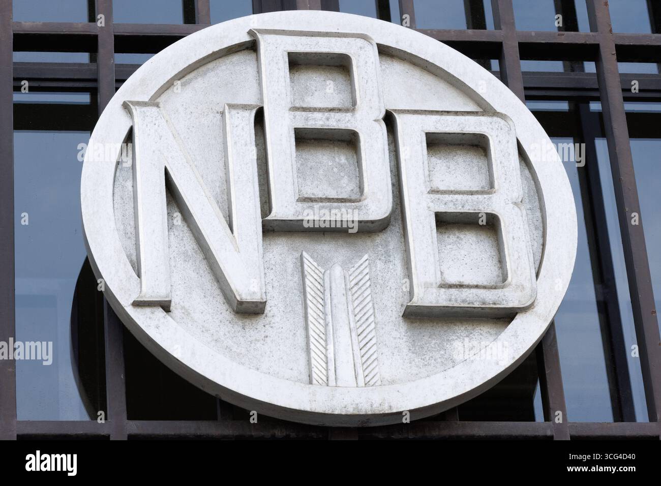 Illustration picture shows the logo of the Belgium national bank, BNB ...