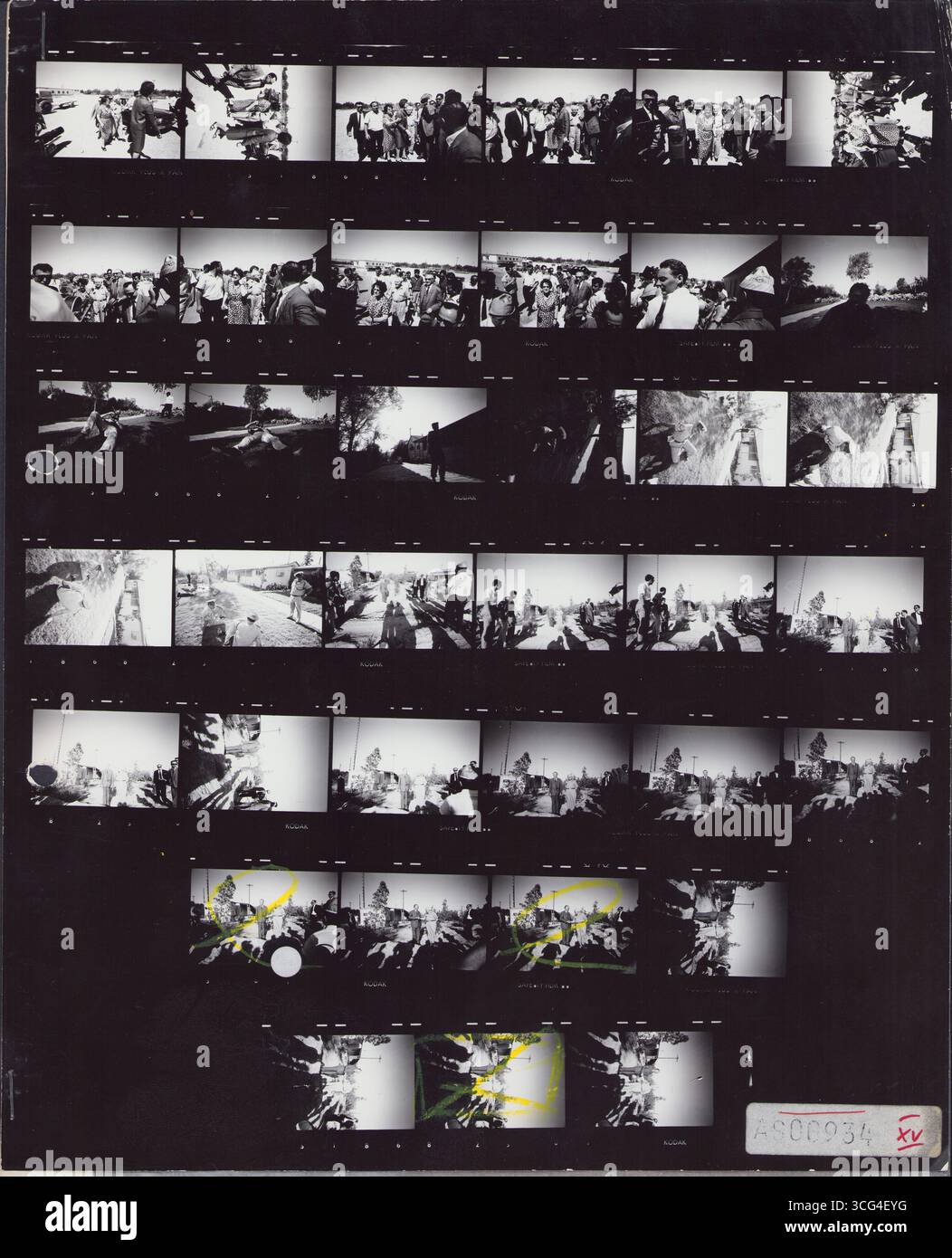 Kontaktbogen AS000934: Adenauer zu Besuch im Kibbuz Sde Boker bei David ...