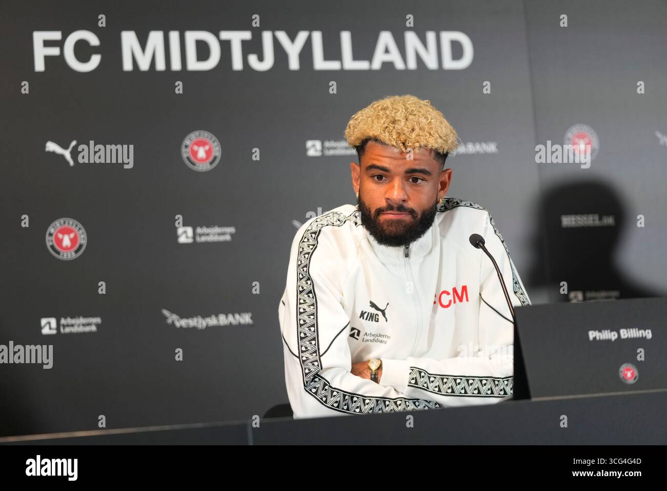 Philip Billing is presented as a new player at Danisg Superliga club FC ...
