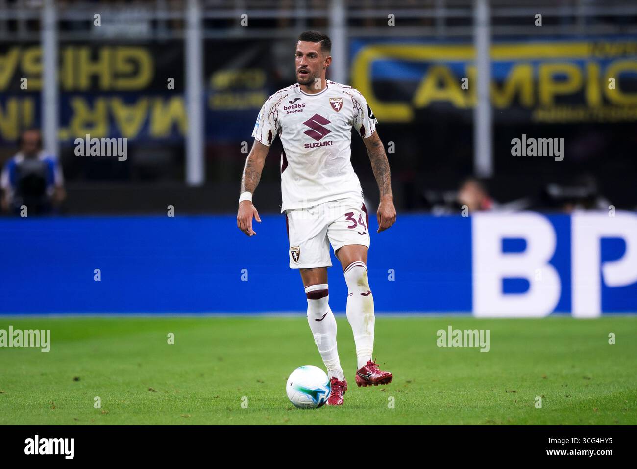 Cristiano Biraghi of Torino FC in action during the Serie A football ...