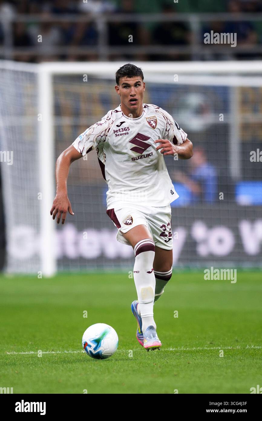 Cesare Casadei of Torino FC in action during the Serie A football match ...