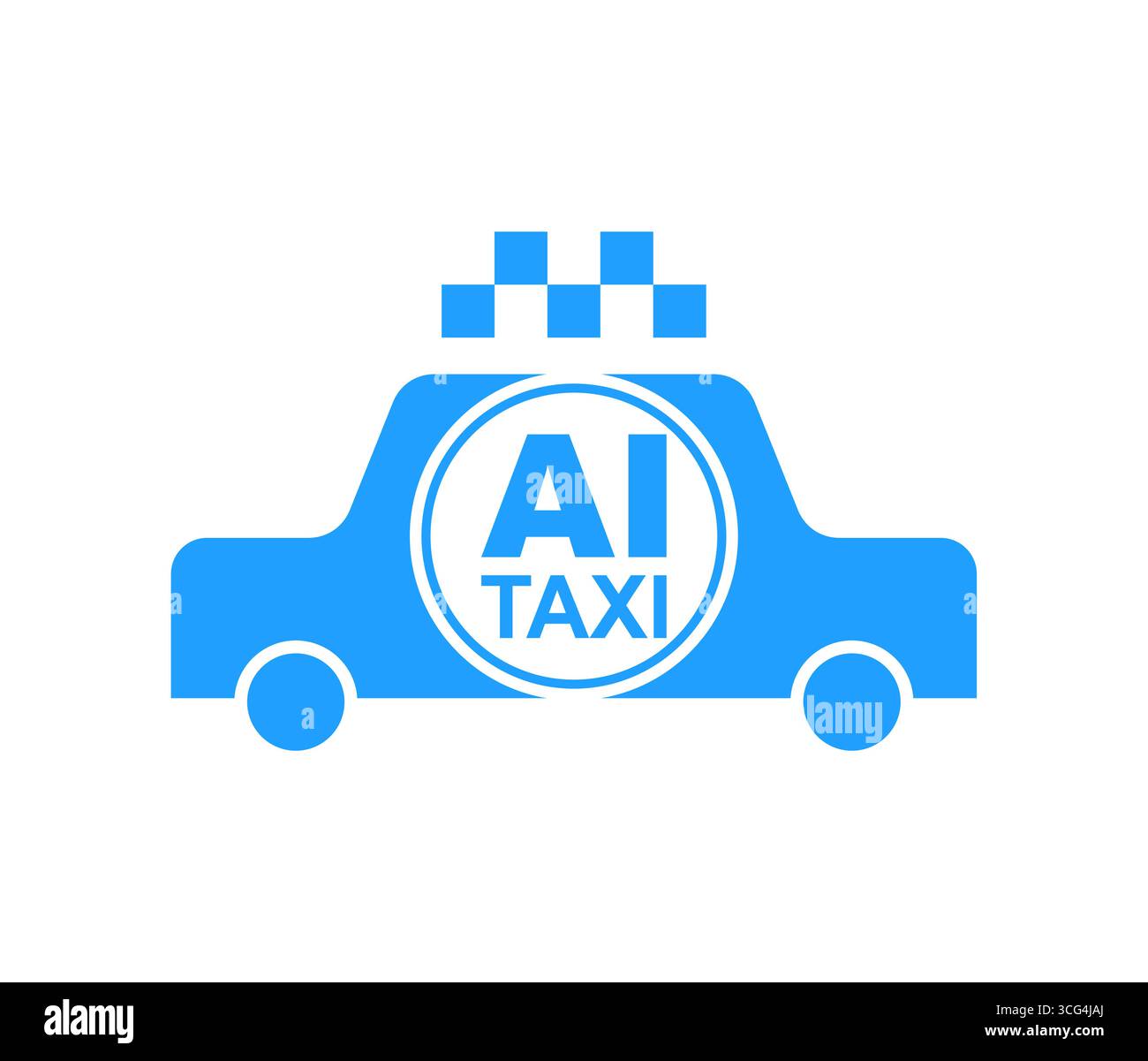 Electric powered taxi Stock Vector Images - Alamy