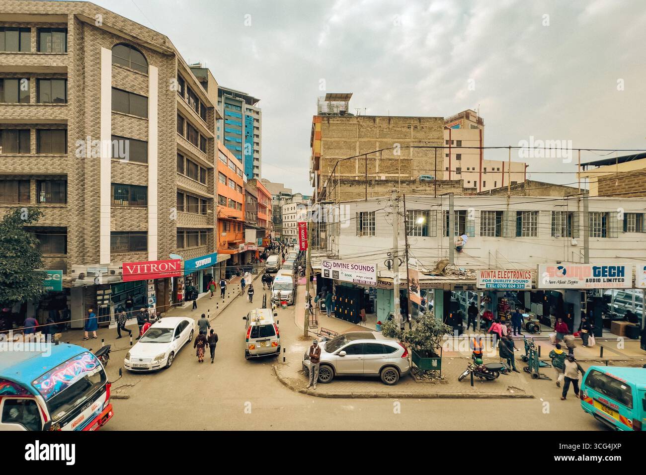 August 19th, 2025 - Businesses, vehicles and people on a busy day at ...