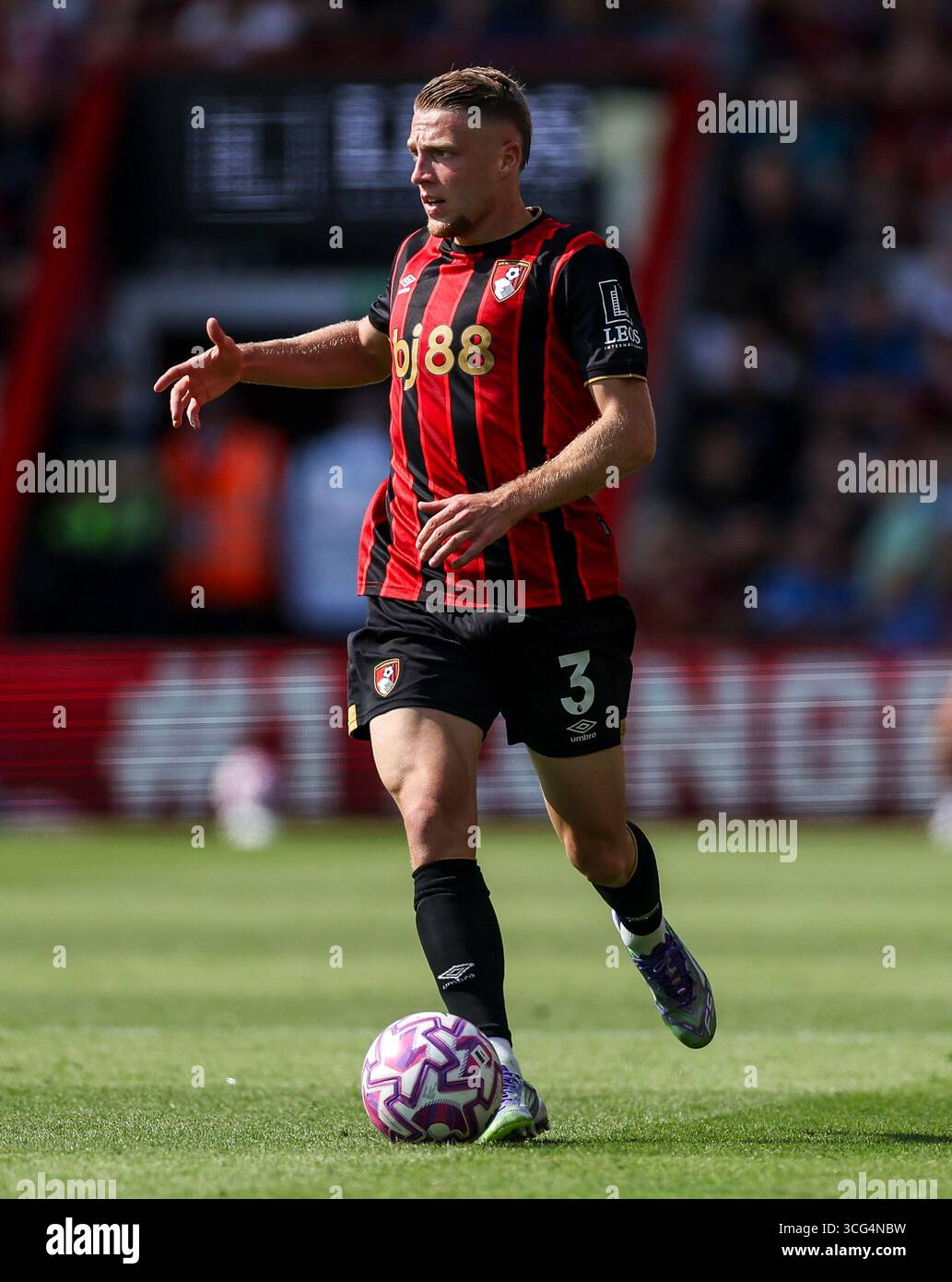 Bournemouth's Adrien Truffert in action during the Premier League match ...