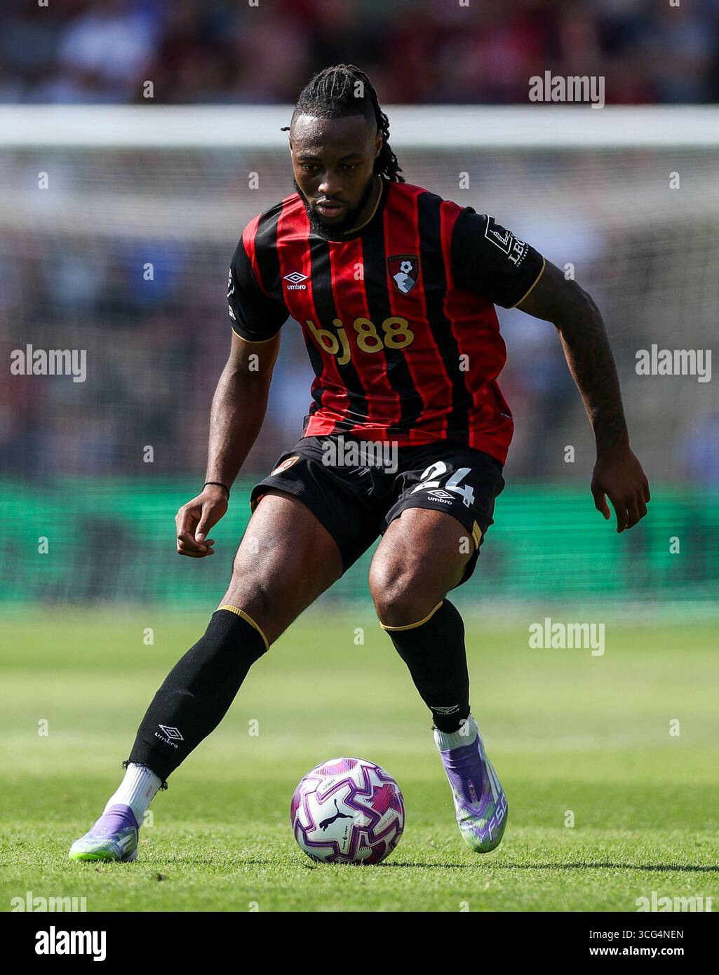 Bournemouth's Antoine Semenyo in action during the Premier League match ...