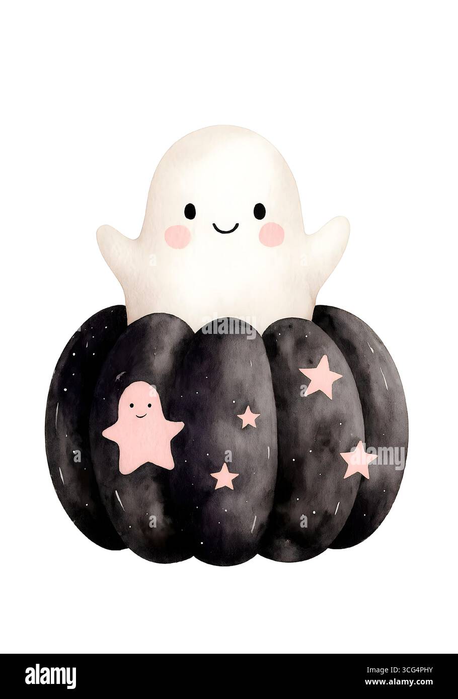 Kawaii cute ghost simple Cut Out Stock Images & Pictures - Alamy