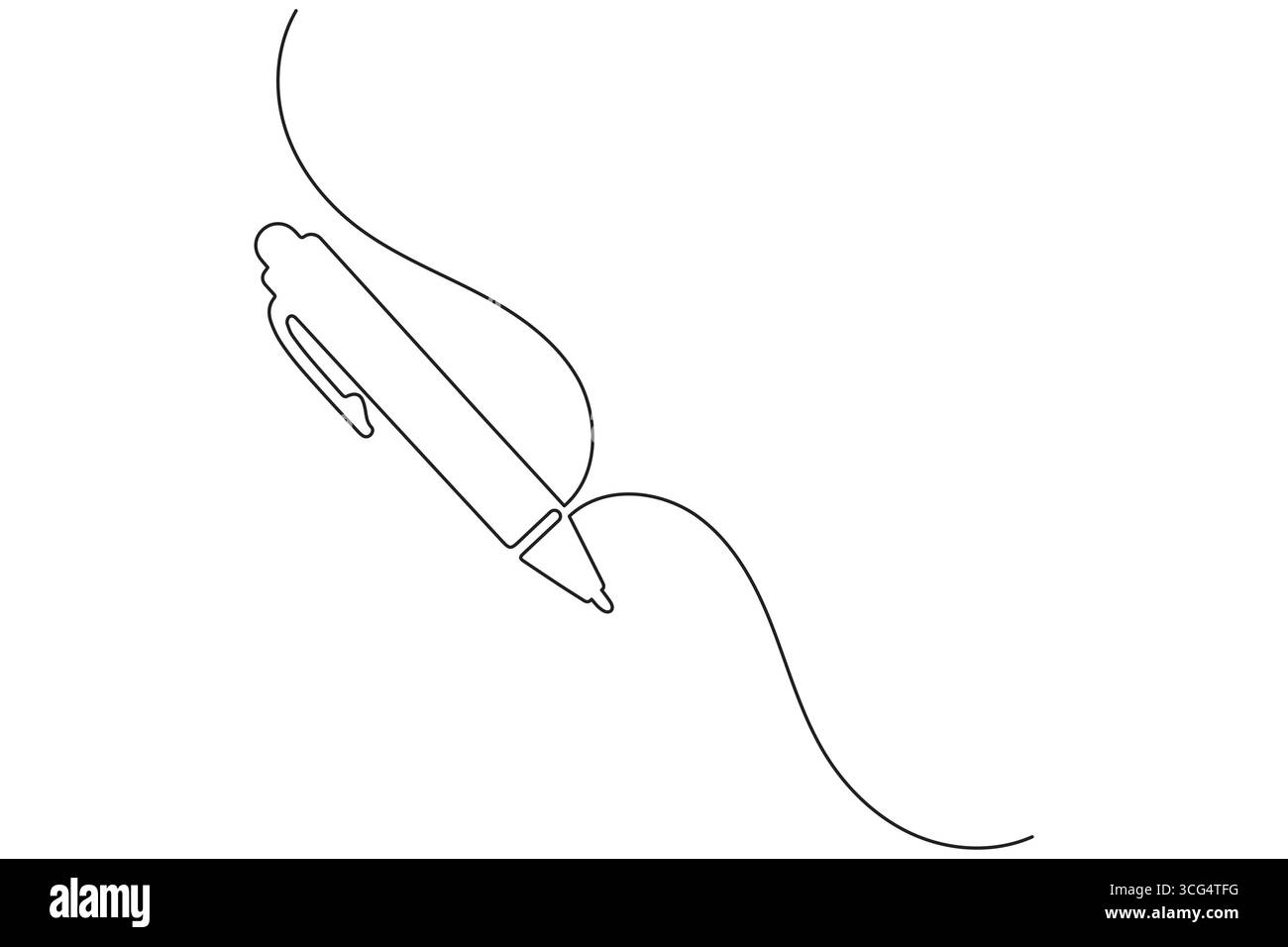 Stationery pen illustration vector Stock Vector Images - Alamy