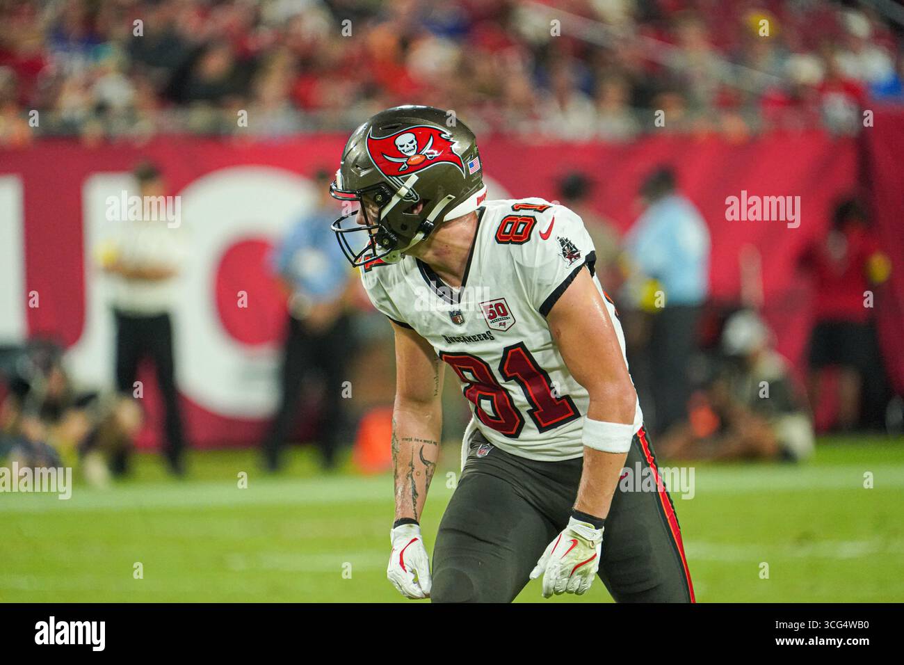 Tampa Bay, Florida, USA, August 23, 2025, Tampa Bay Buccaneers player ...
