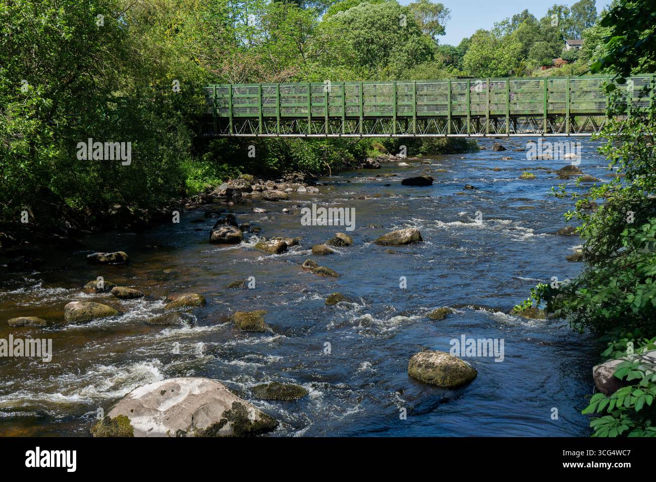 Bridge that leads towards the Dunblane War Museum Stock Photo - Alamy