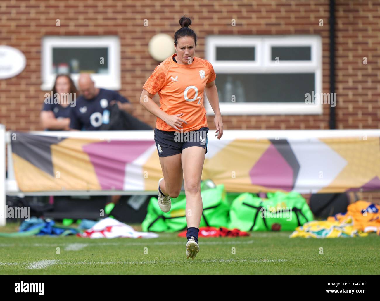 England's Emily Scarratt during a training session at Daventry Rugby ...