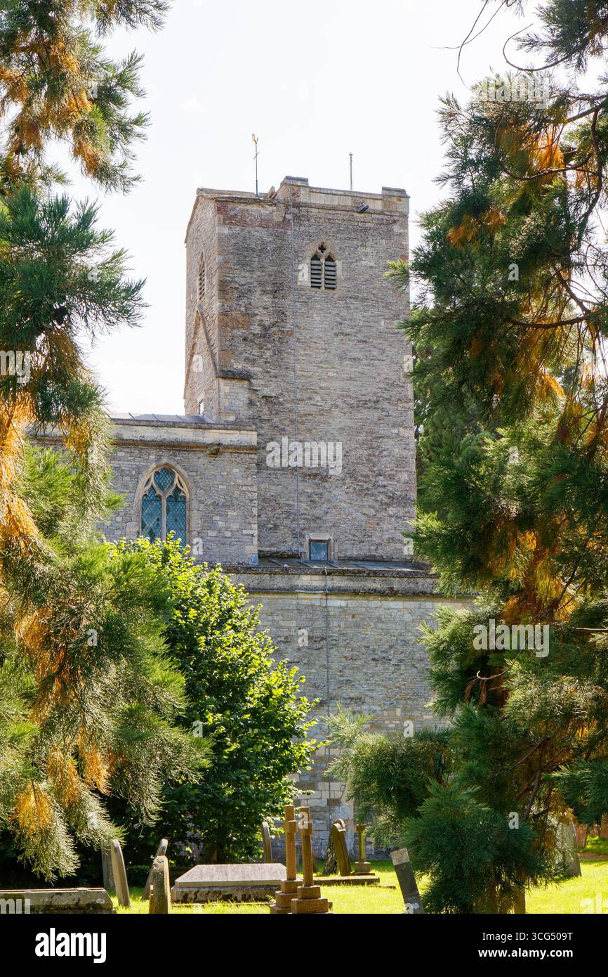 The church of St Mary's at Dewhurst in Gloucestershire Stock Photo - Alamy