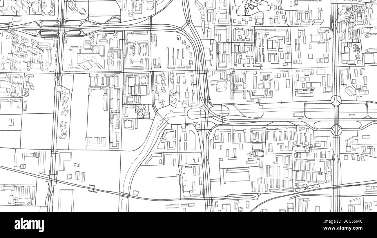 Detailed navigation urban street Black and White Stock Photos & Images ...