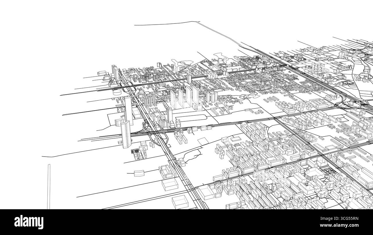 Overview of cityscape Stock Vector Images - Alamy