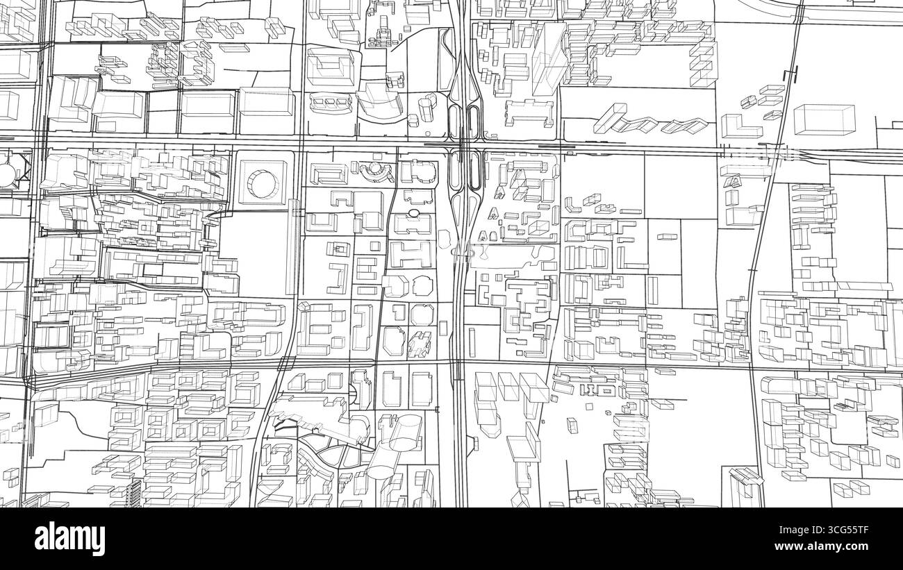 Intricate Urban Blueprint Stock Vector Image & Art - Alamy
