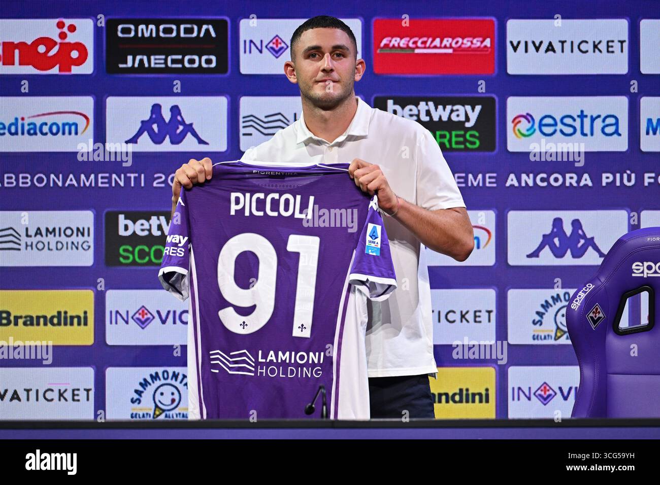 ACF Fiorentina's forward Roberto Piccoli during Presentation of ACF ...