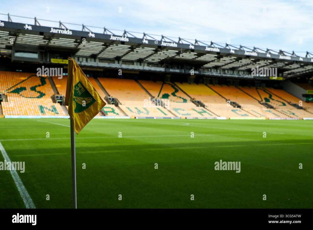 A general view of Carrow Road prior to the Carabao Cup match Norwich ...