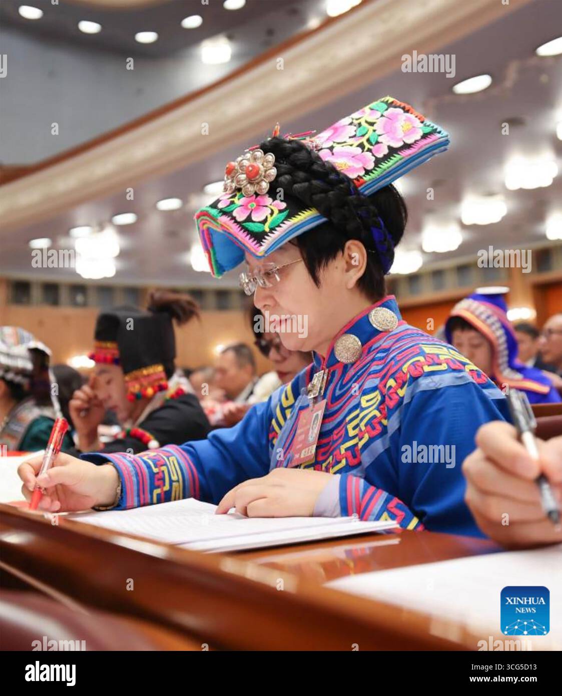 CHINESE NATIONAL PEOPLE'S CONGRESS Members at the 14th NPC in the Great ...