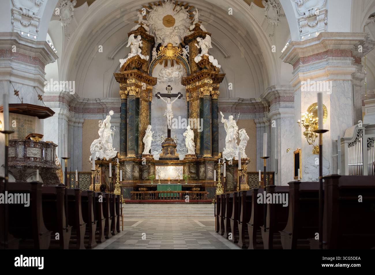 View of the Gustav Vasa Church, a Lutheran church, built in 1906, in ...
