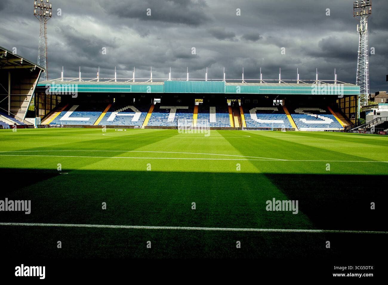 General view of Boundary Park during the Vertu Trophy match between Oldham Athletic and ...