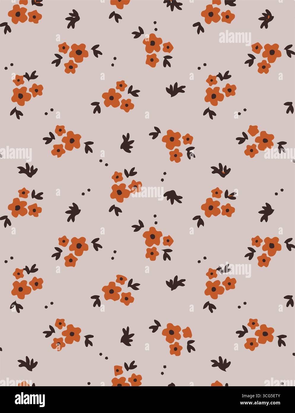 Romantic floral motif Stock Vector Images - Alamy