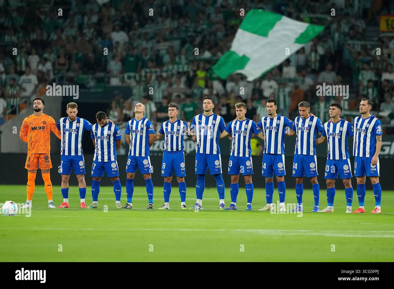 Deportivo Alaves' Antonio Sivera, Carlos Vicente, Jonny Otto, Jon ...