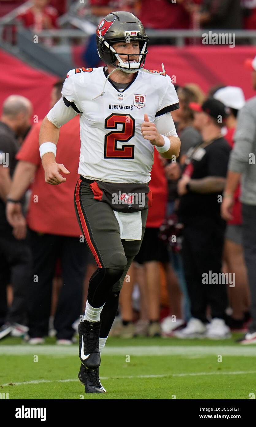 Tampa Bay Buccaneers quarterback Kyle Trask (2) against the Buffalo ...