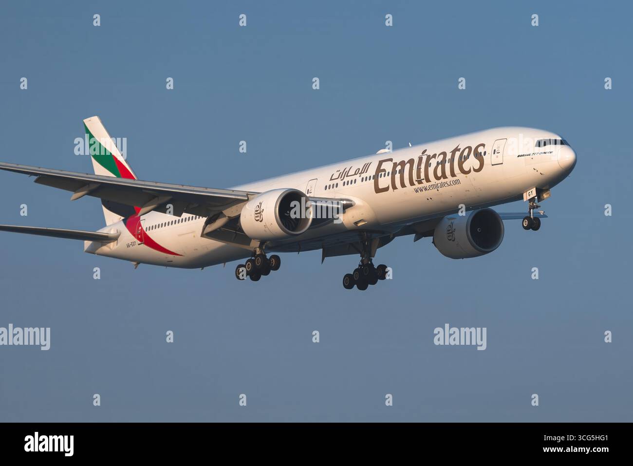 Larnaca, Cyprus - July 26, 2025: Boeing 777-31H(ER) jet airliner of ...