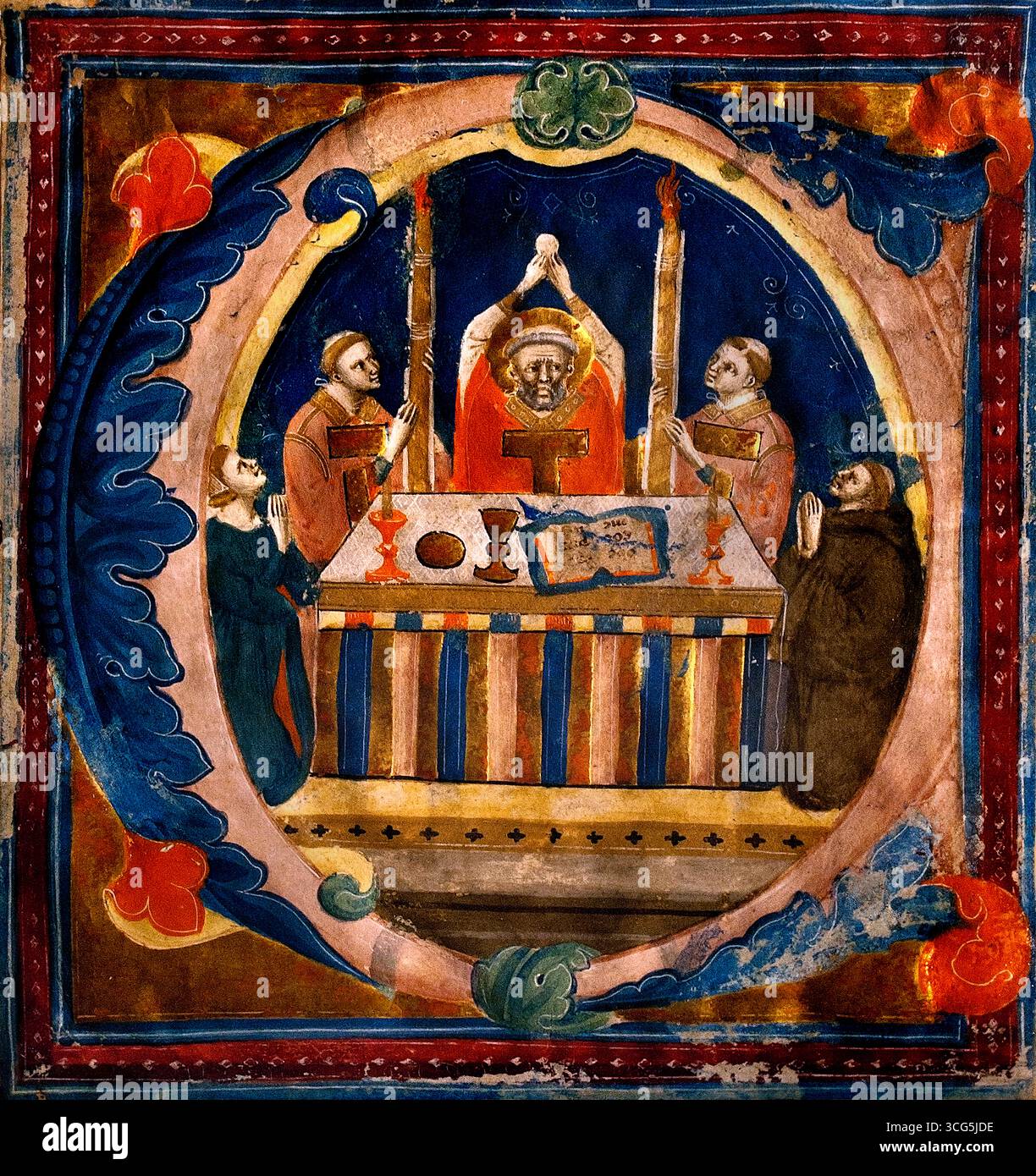 Elevation of the host by gradual master of the dominican hi-res stock ...