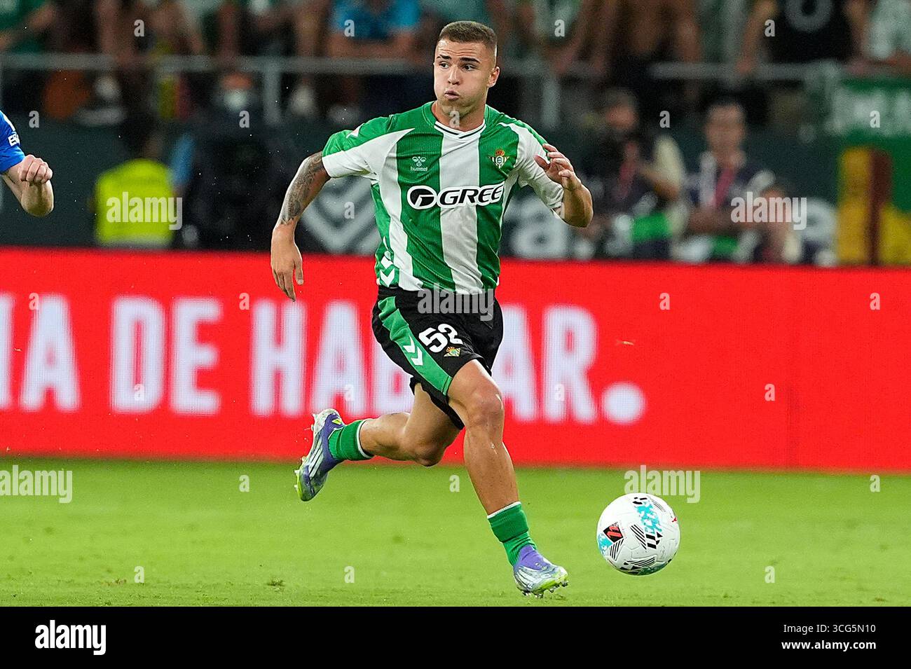 Real Betis Balompie's Pablo Garcia during La Liga match. August 22,2025 ...