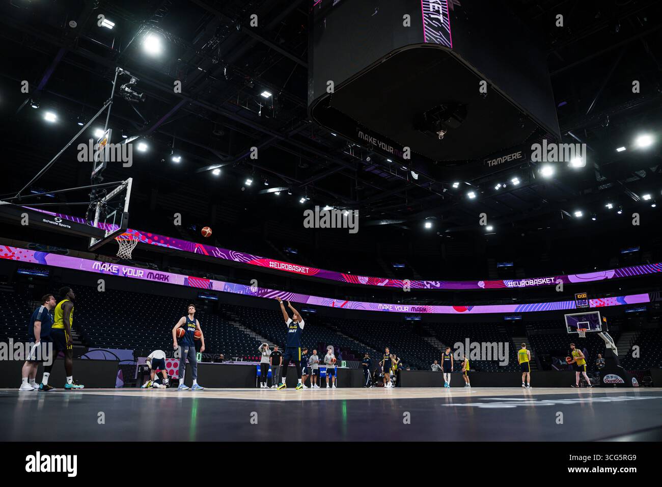 250826 Interior view over Nokia Arena of Sweden at a training session ...