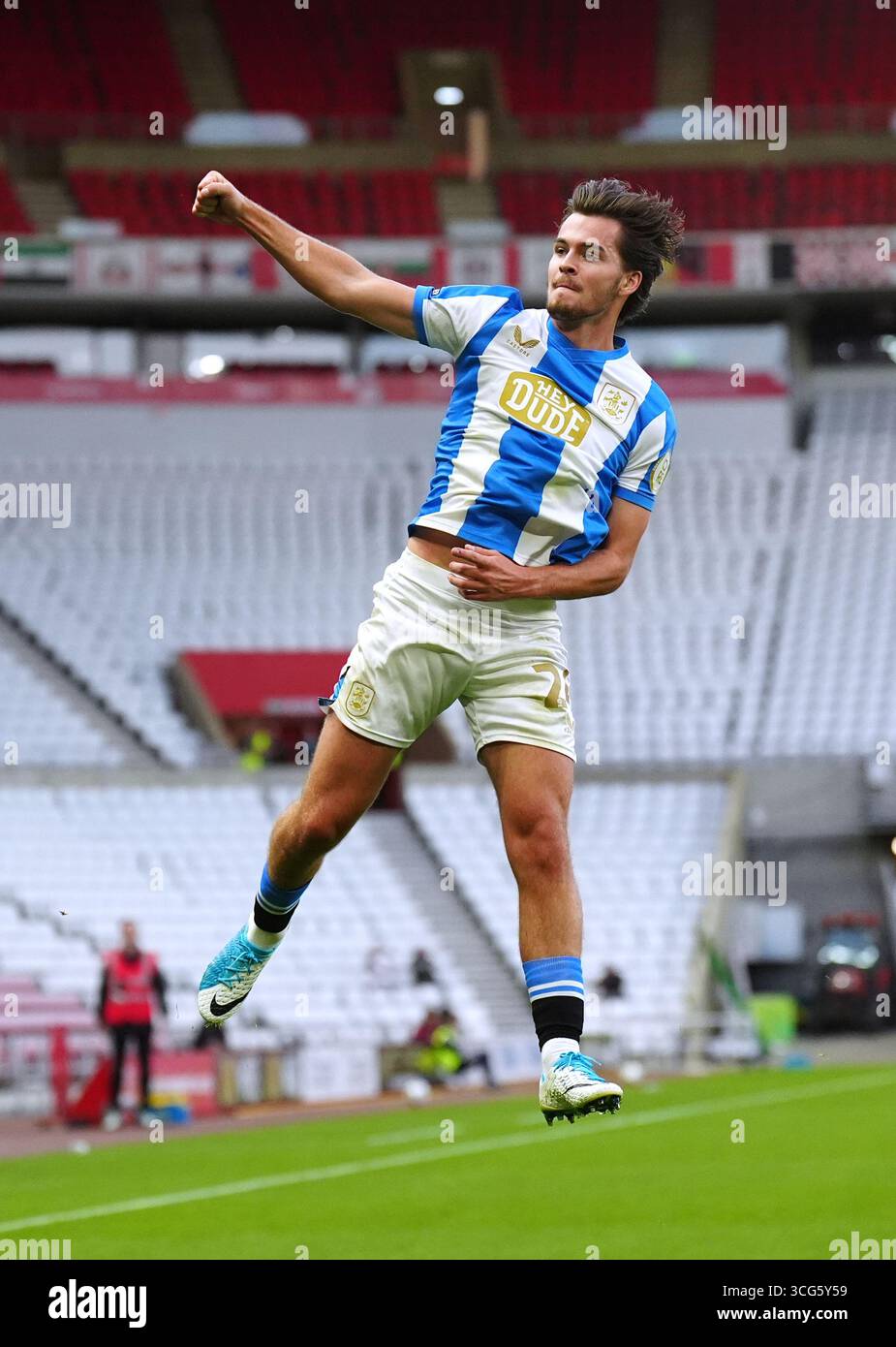 Huddersfield Town's Leo Castledine celebrates after scoring his side's ...