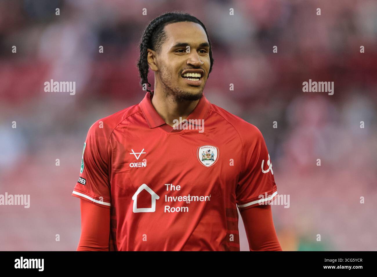 Jon Russell of Barnsley during the Carabao Cup match Barnsley vs ...