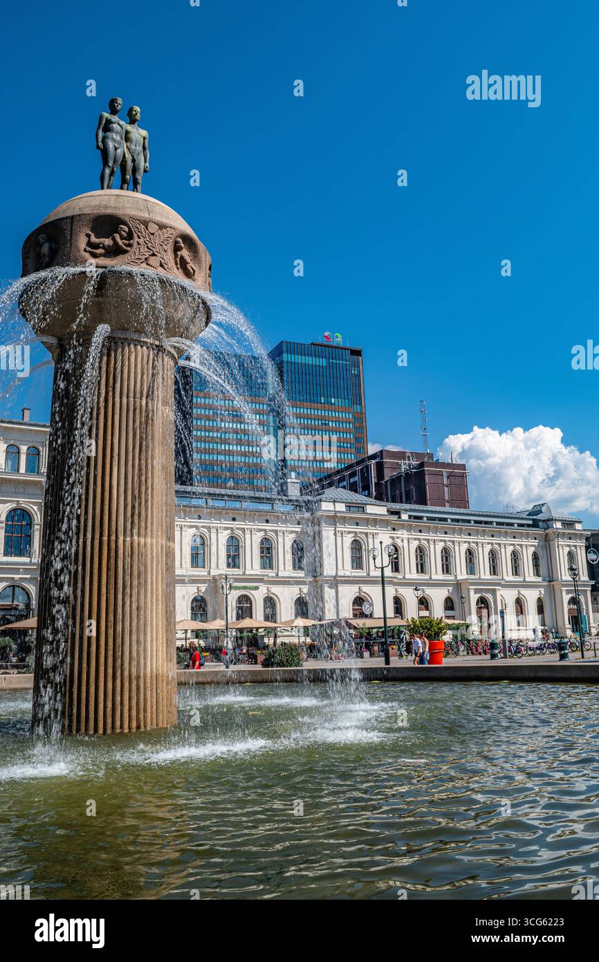 In the center of Oslo on a normal early summer morning Stock Photo - Alamy
