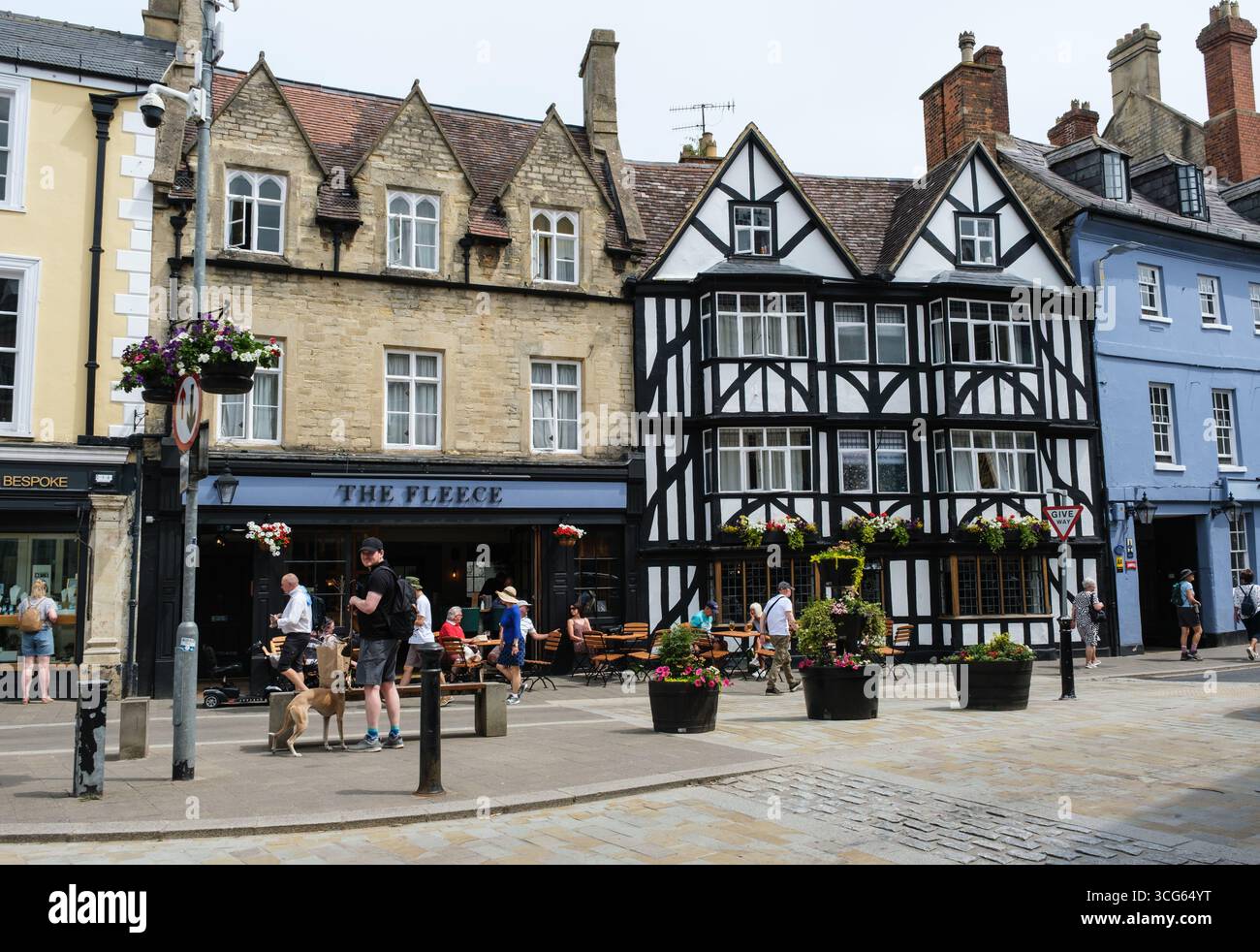 Cirencester, Cotswolds, England, U.K. Street Scene by Market Square ...
