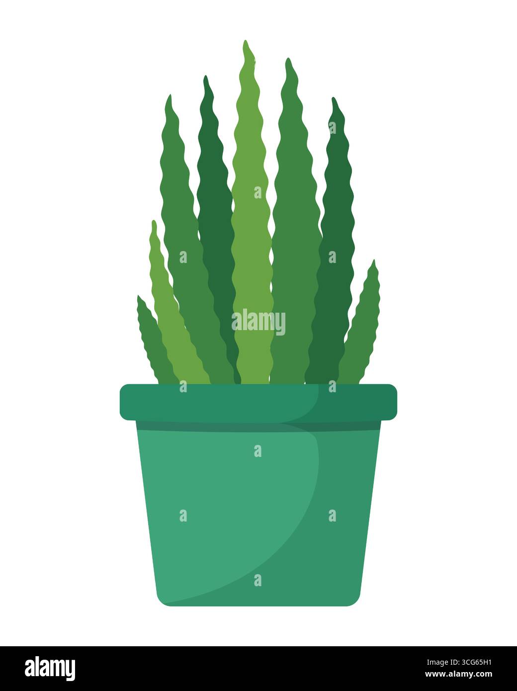 Home gardening aloe vera Stock Vector Images - Alamy