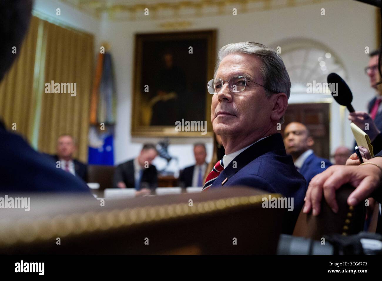 United States Secretary of the Treasury Scott Bessent participates in a ...