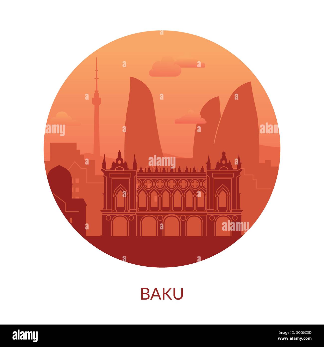 An engaging illustration showcasing the iconic landmarks and stunning ...