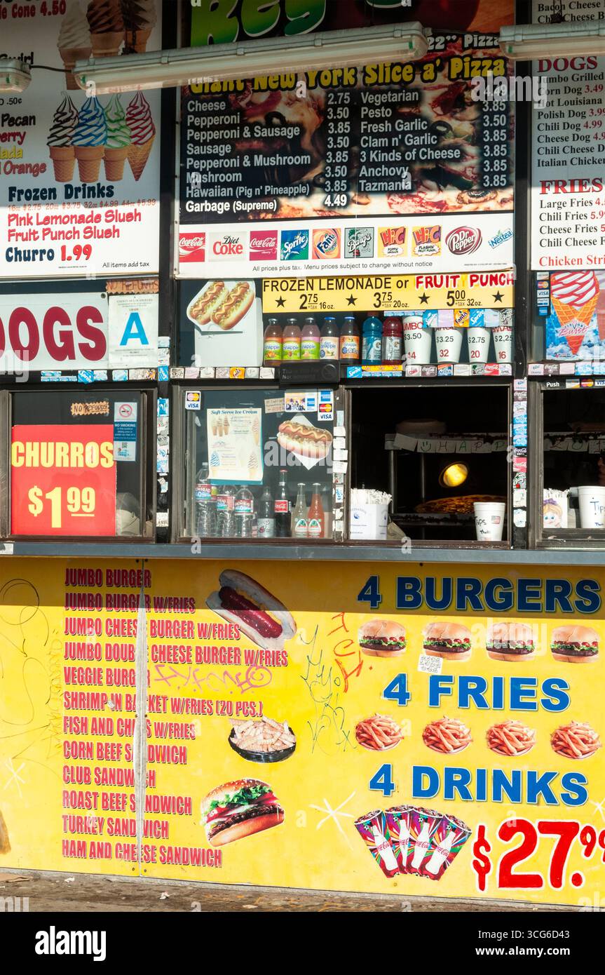 VENICE, CALIFORNIA, USA: A walk-up window for burgers and fries on the ...