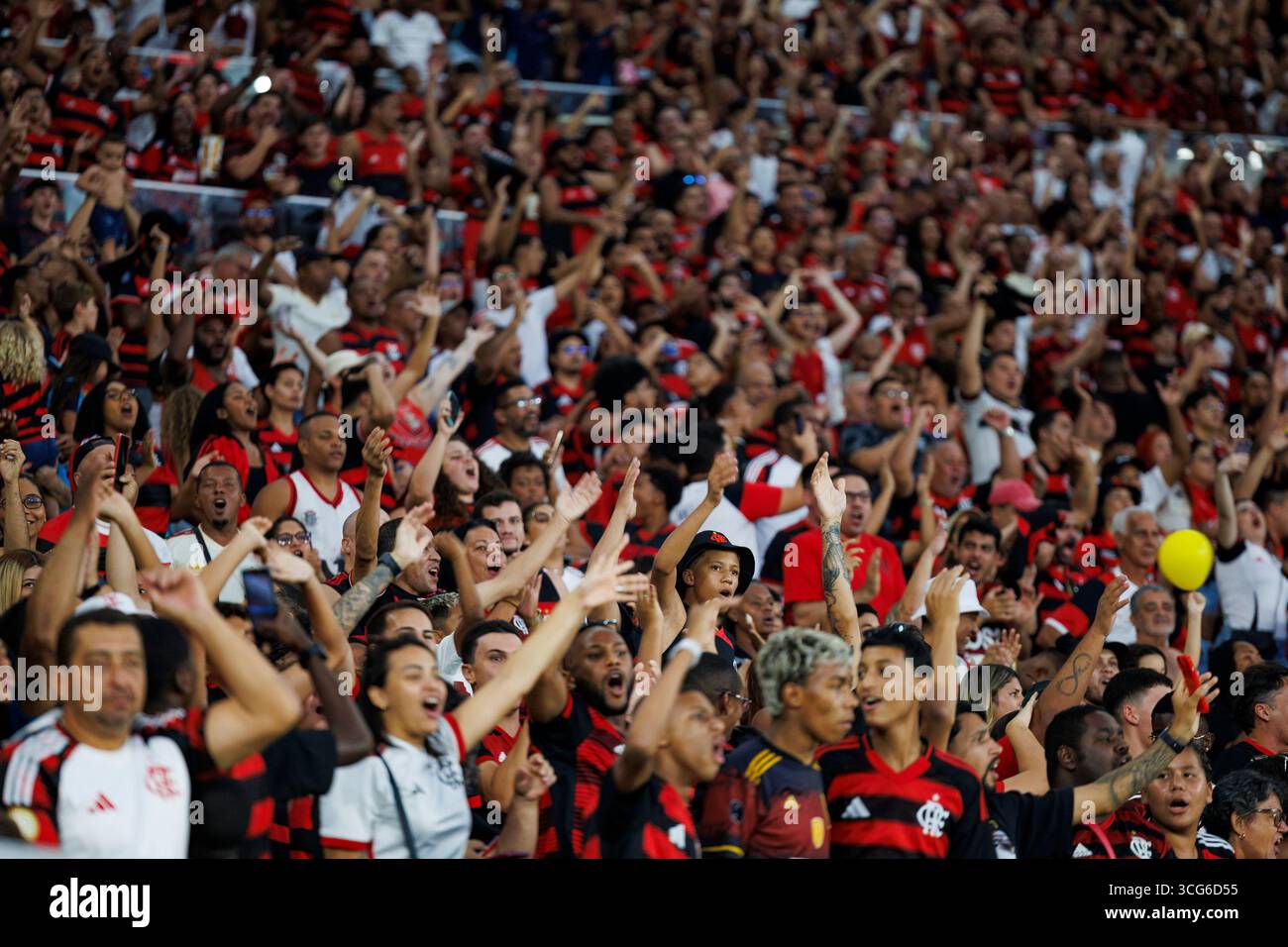 Rio de Janeiro, Brazil - August 23: Flamengo supporters having fun ...