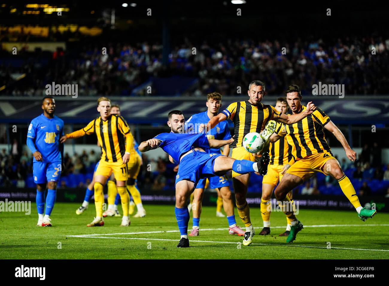 Port Vale's Ben Garrity challenges Birmingham City's Eiran Cashin ...