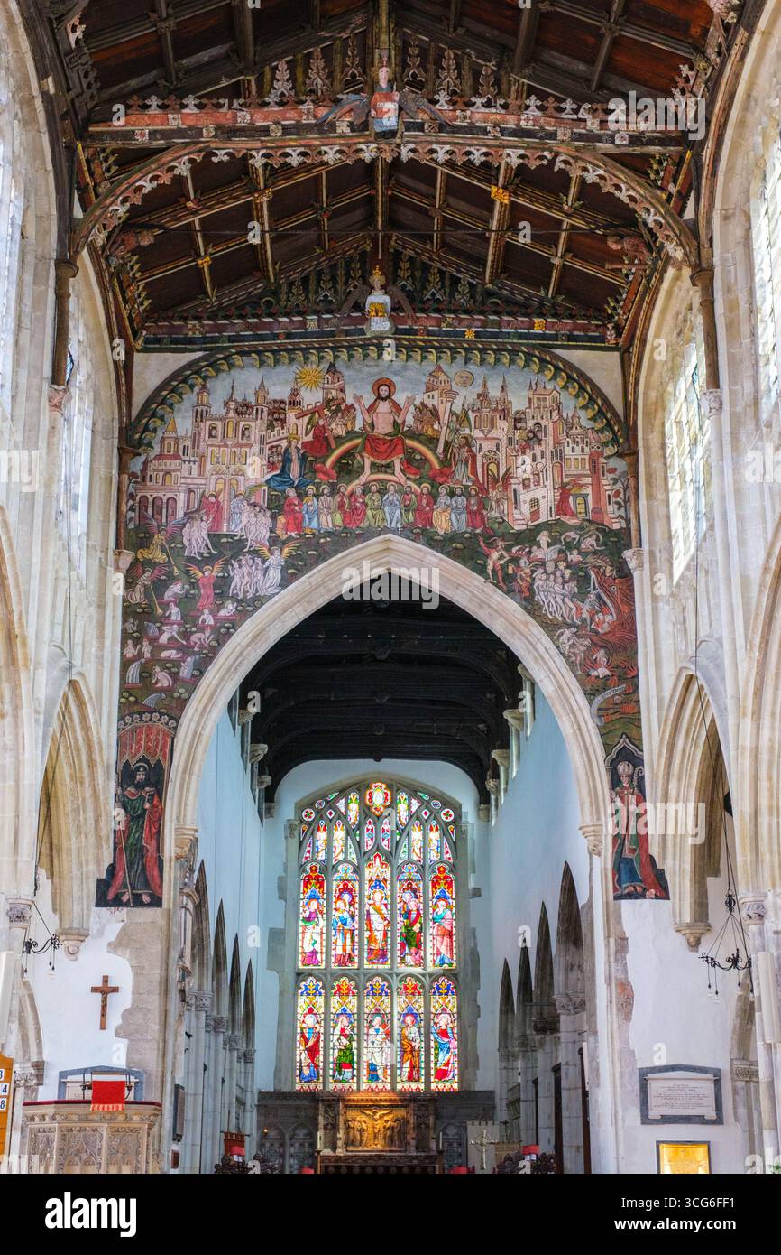 Salisbury, England, U.K. St. Thomas Becket Church, Doom Painting, 15th ...