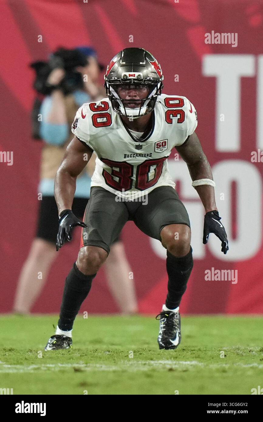 Tampa Bay Buccaneers cornerback Tre Avery (3) defends in the secondary ...