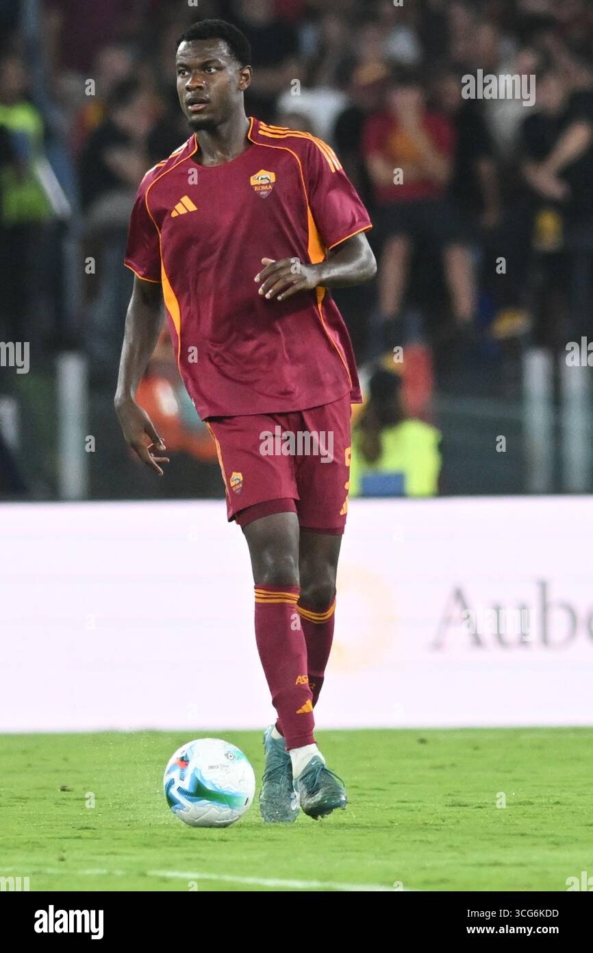 Evan Ndicka AS Roma Evan Ndicka AS Roma during the Serie A Enilive ...