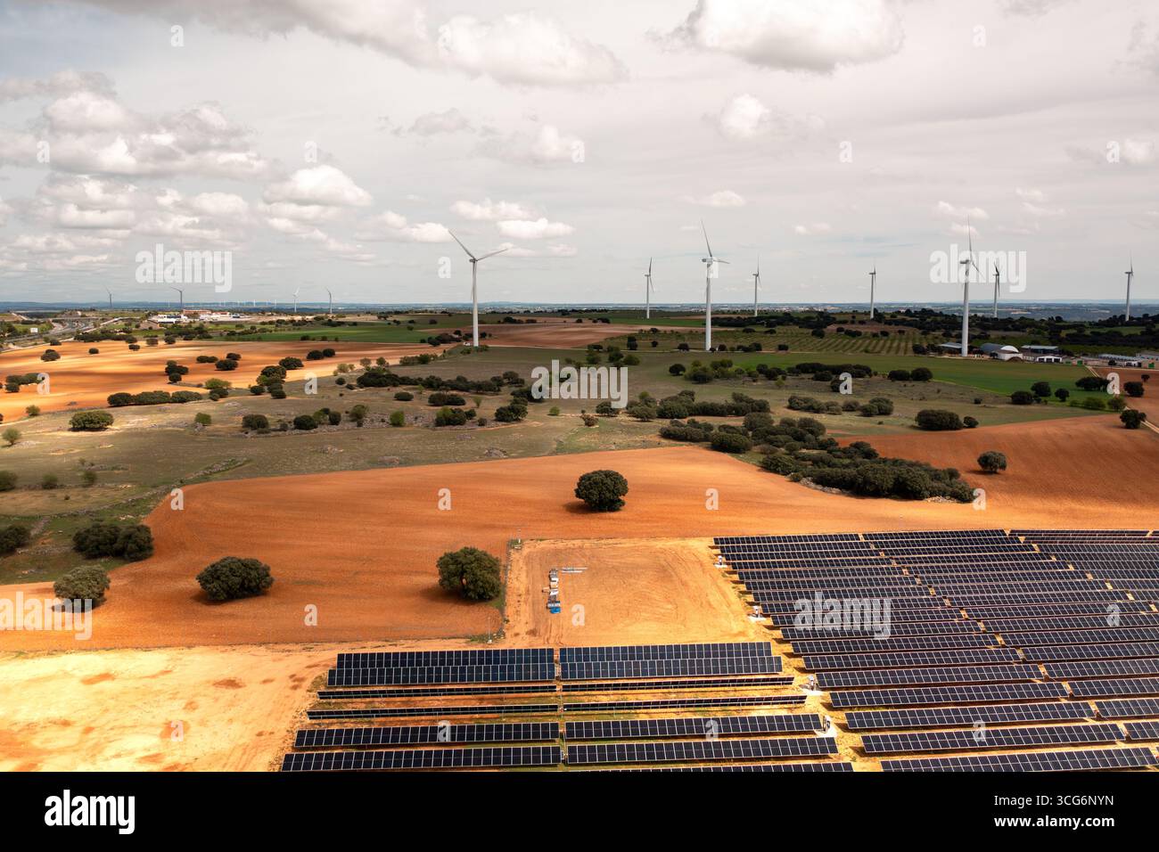 Drone footage scenic landscape solar hi-res stock photography and ...