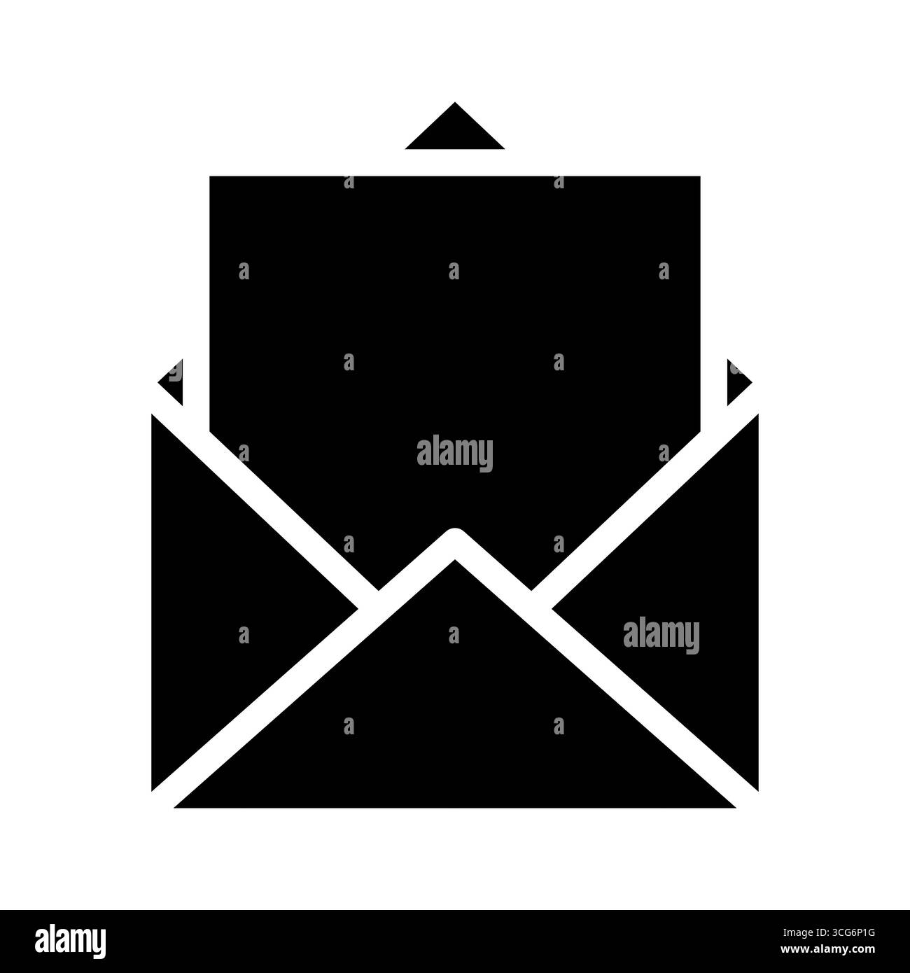 Open mail icon. Reading message symbol. Unread email Vector. Incoming ...
