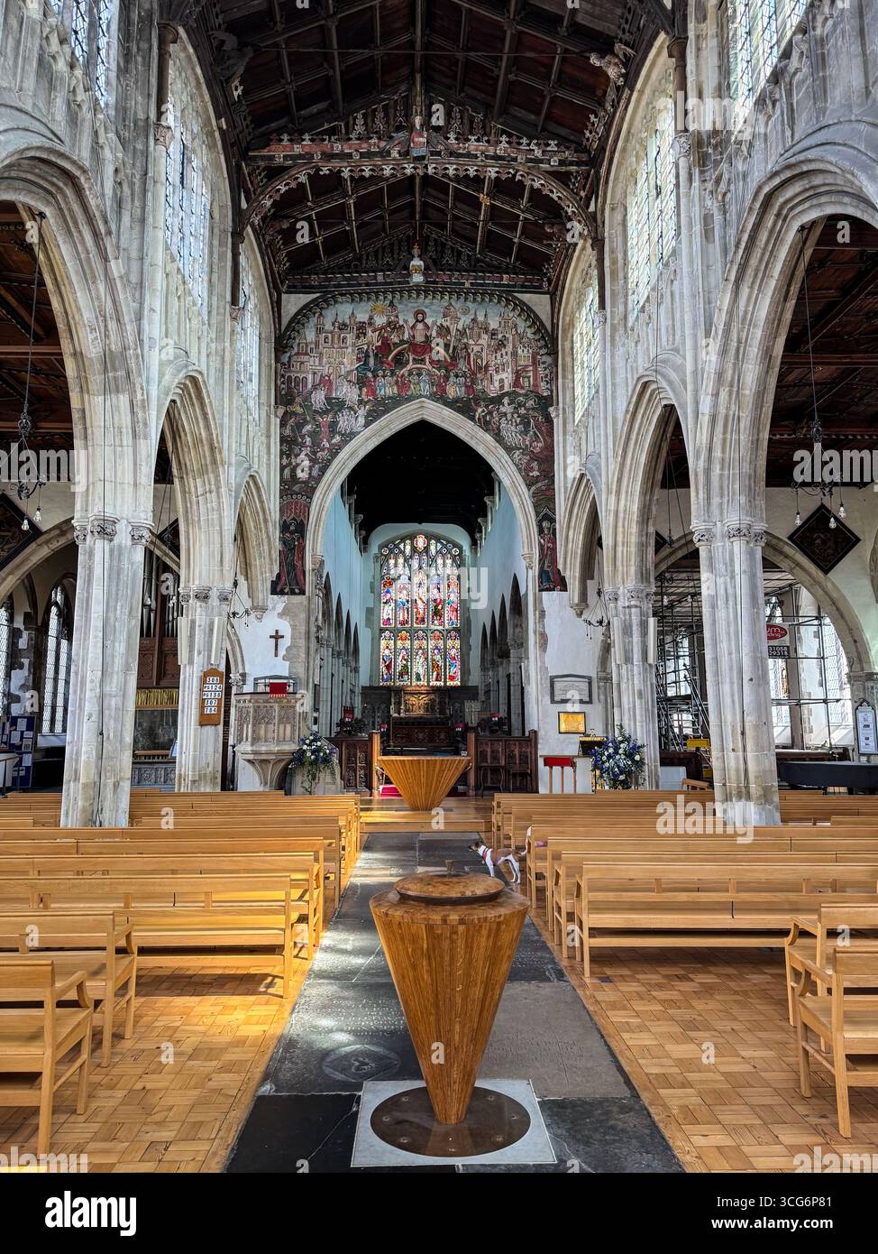 Salisbury, England, U.K. St. Thomas Becket Church, Doom Painting, 15th ...